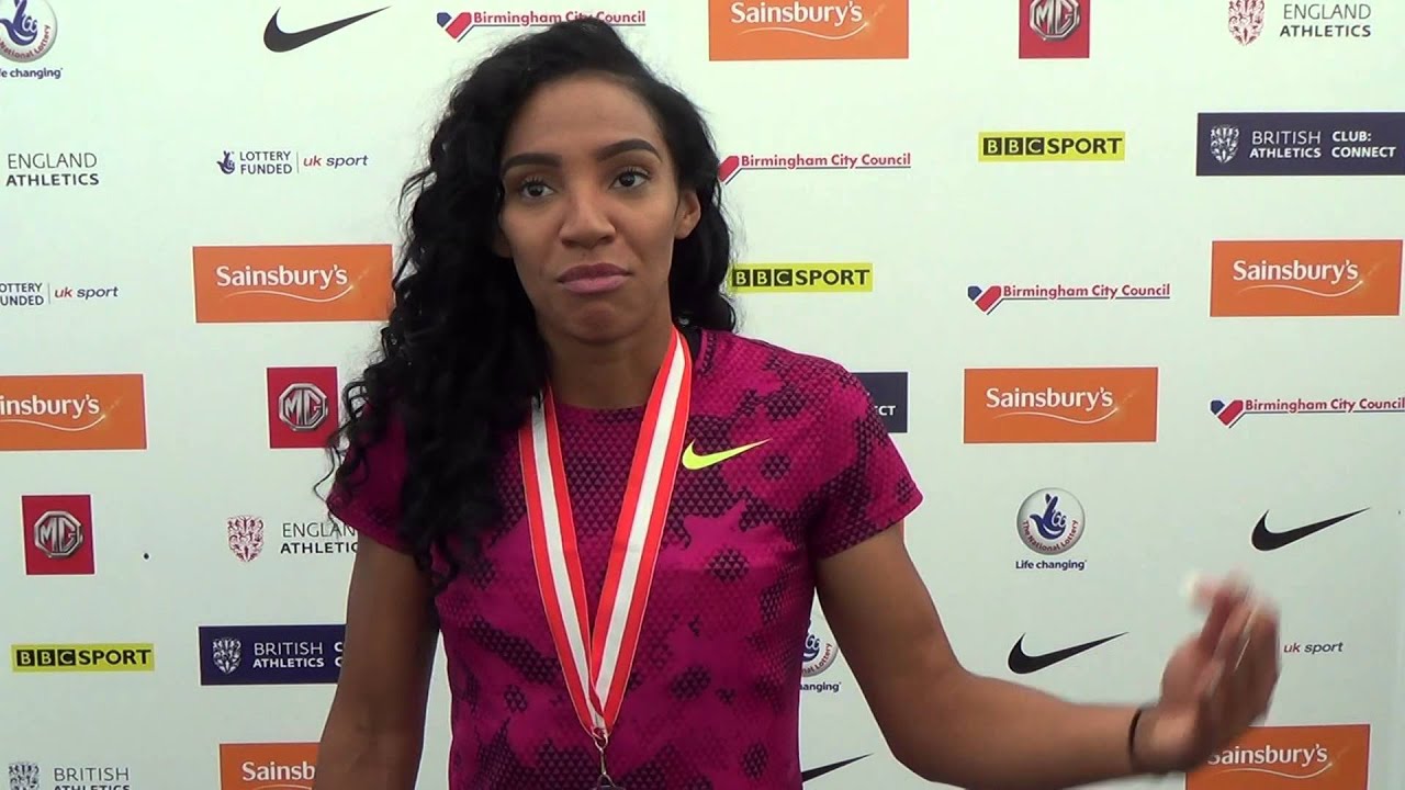 Ashleigh Nelson - 100m Women 2nd - British Champs 2014 - YouTube