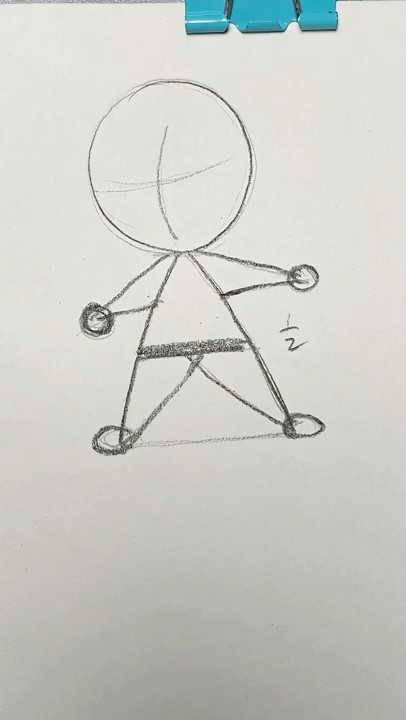 How To Draw A Stick Figure Step By Step#drawing #art #tutorial #shorts ...