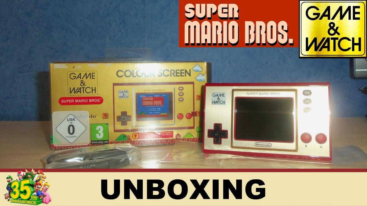 UNBOXING - Game & Watch: Super Mario Bros - Colour Screen - YouTube