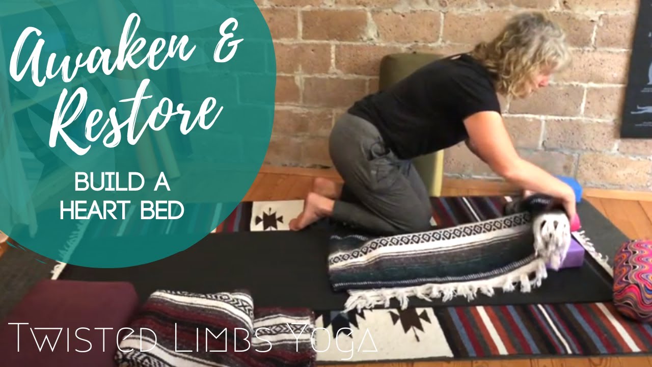 How to build a heart Bed. Supported Back bend. - YouTube
