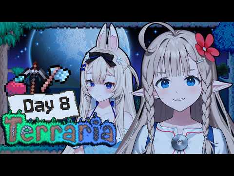 【Terraria】Moon invasion!? First time run with no wiki! (Veera & Yenkoes)【#8】
