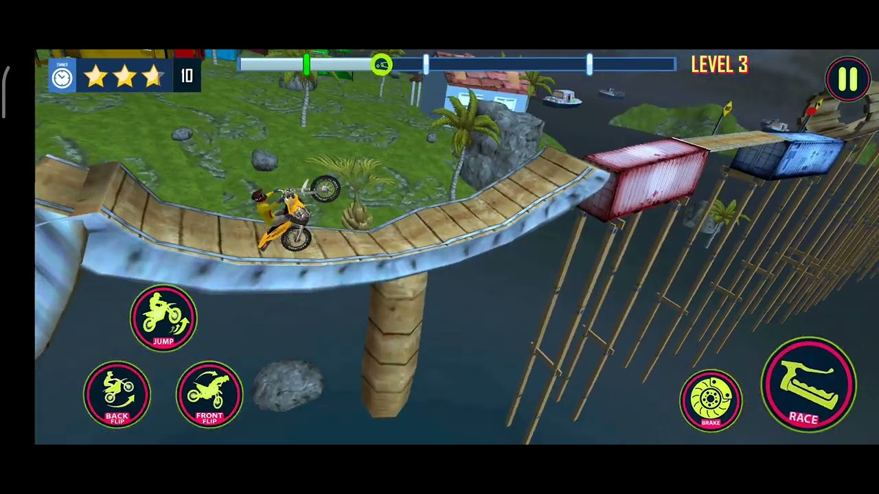the bike stunt 2d - game - #coochbehar # india - YouTube