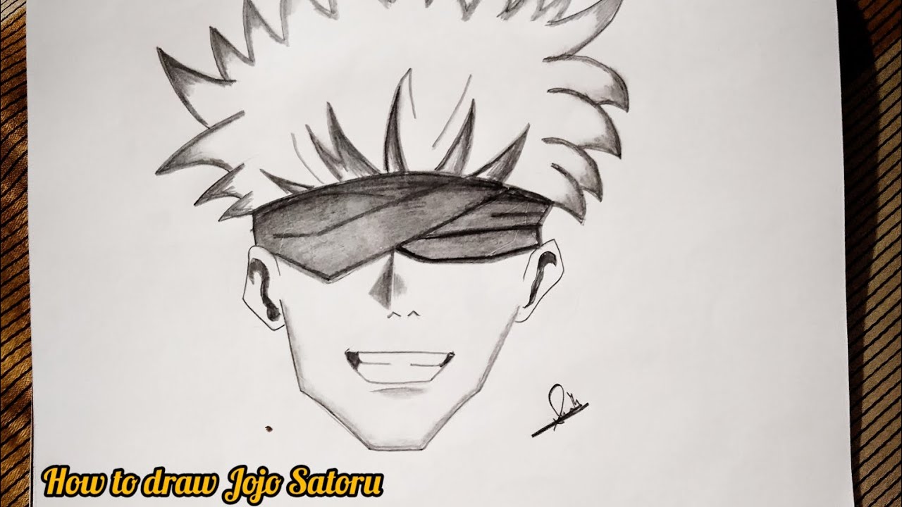 How to draw Jojo Satoru. #anime#sketch#subscribe#artfulwondersbySN ...