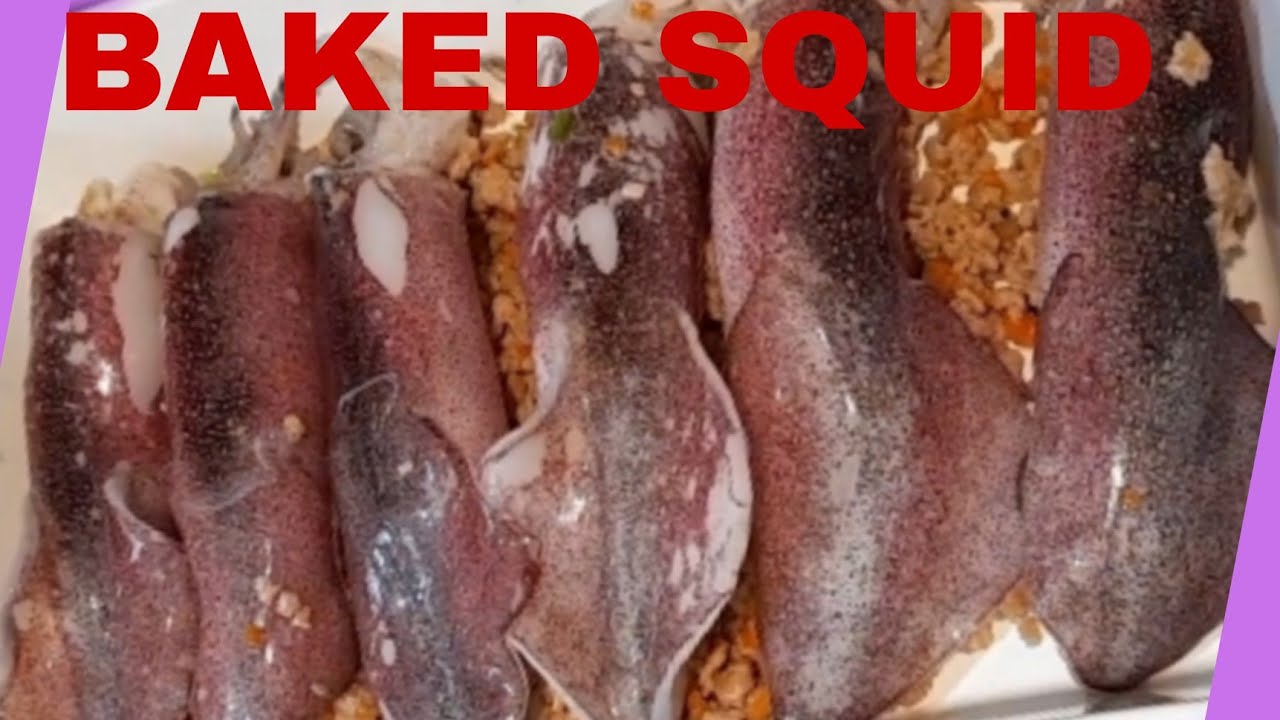 how to cook squid stuff with minced pork - YouTube