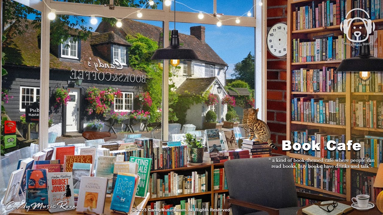 Jazzy Book Cafe Ambience & Coffee Shop playlist for a Chill Reading ...