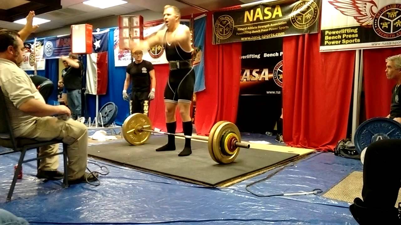 Mike Rhea - 523 Deadlift 2016 NASA Natural Nationals Attempt 1 - YouTube