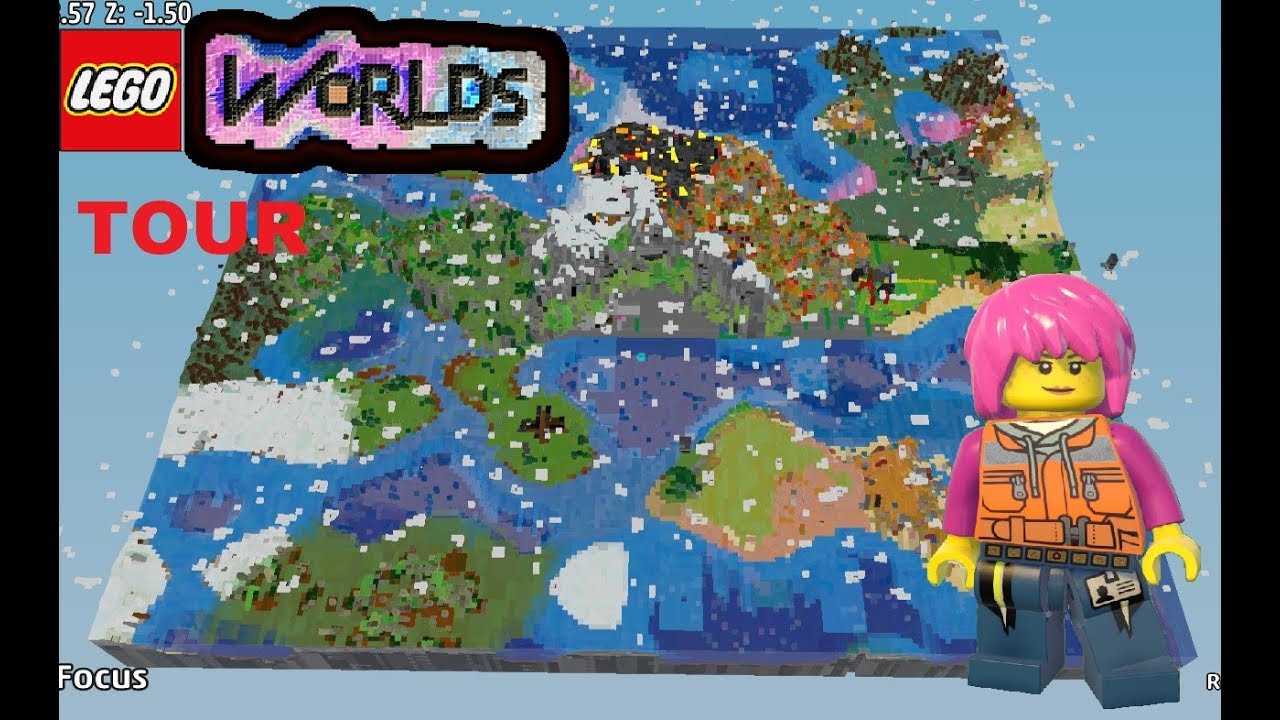 lego worlds old world and new world tour - YouTube