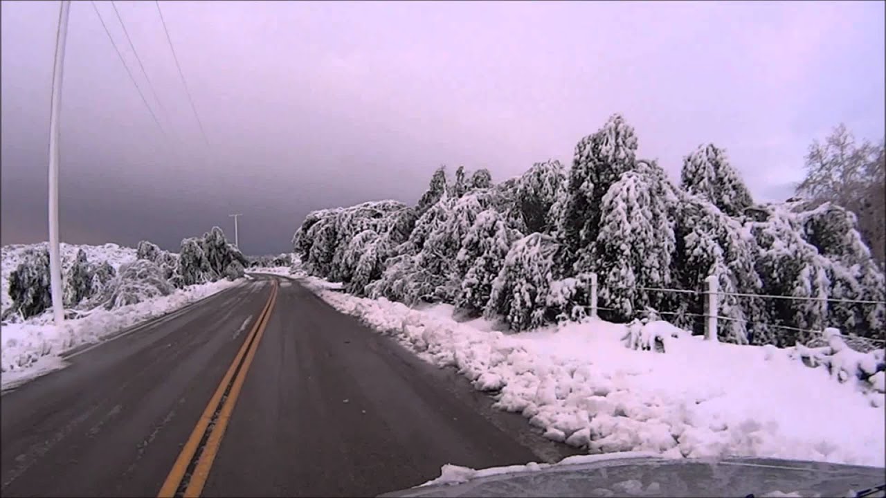 New Years morning 2015 Snow at the Santa Rosa Plateau Murrieta - YouTube