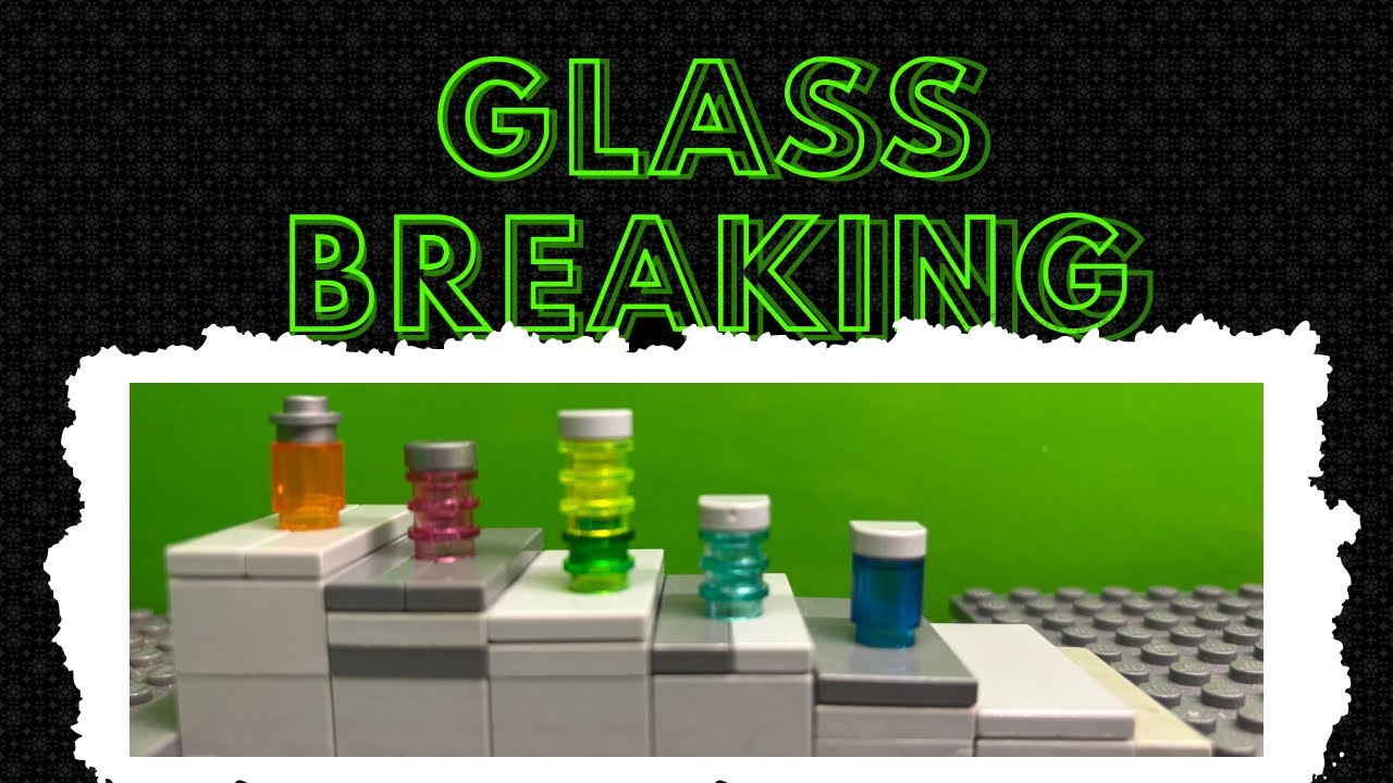Satisfying Glass Bottles breaking (LEGO) - YouTube