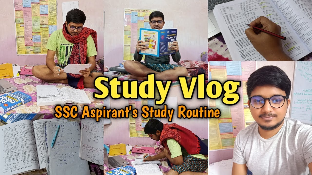 SSC Aspirant's Study Vlog*SSC MTS Preparation Vlog*Target SSC MTS*SSC ...