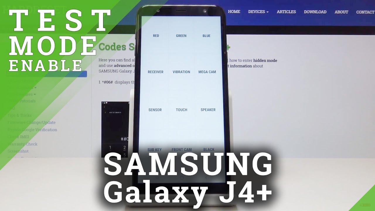 How to Test SAMSUNG Galaxy J4+ - Test Mode / Hardware Test - YouTube