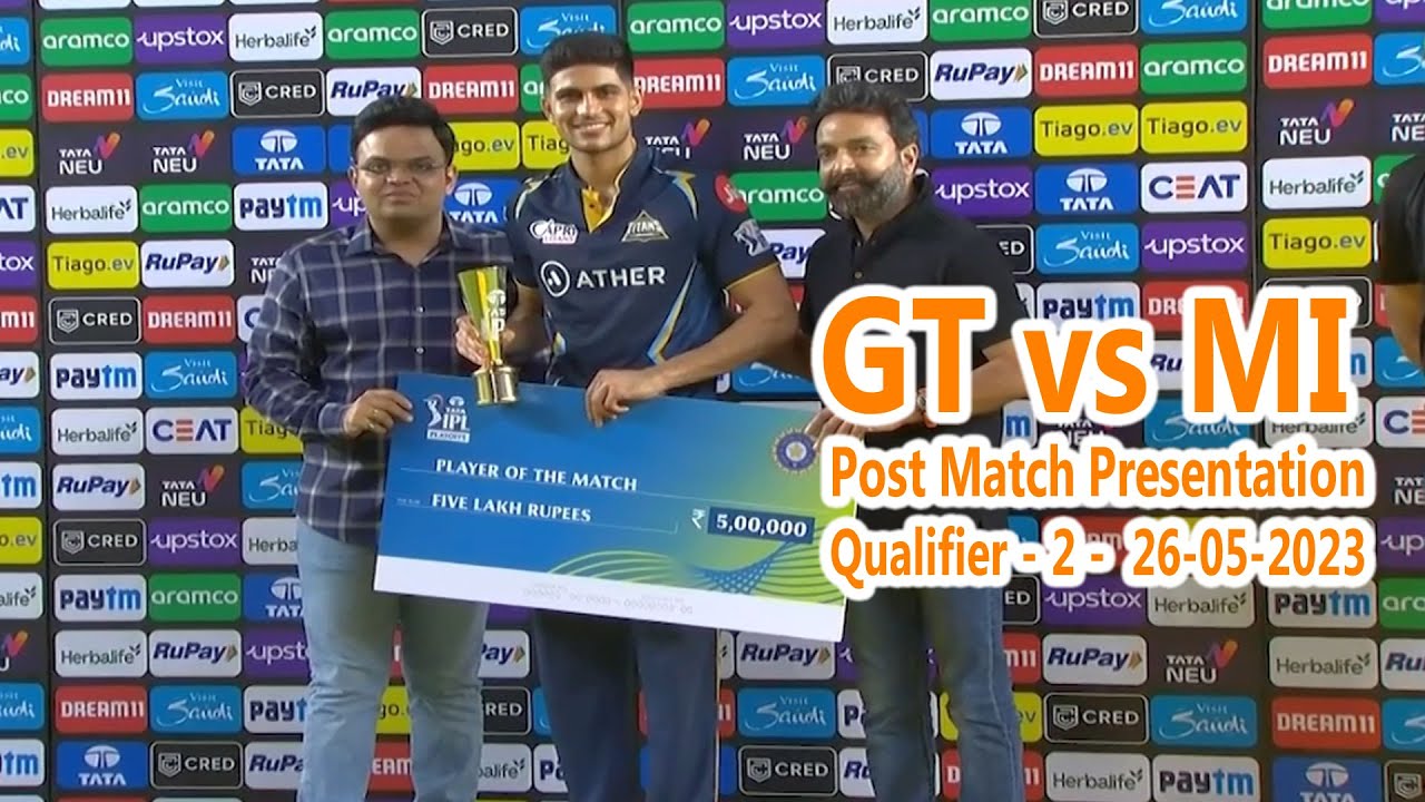 GT vs MI Match | Post Match Presentation | Tata IPL 2023 | Qualifier ...