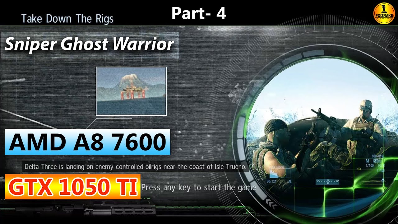 Sniper Ghost Warrior | Take Down The Rigs mission walkthrough | 💻AMD A8 ...