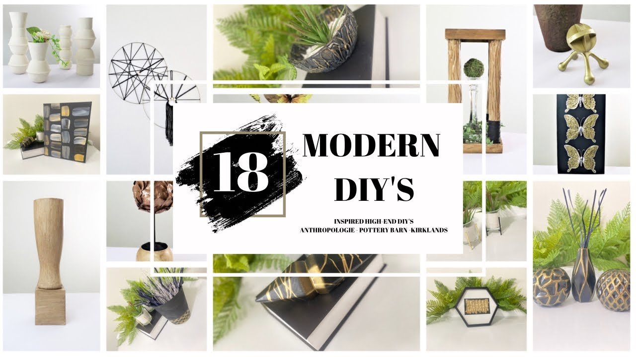MODERN DIYS | HIGH-END MODERN DIYS | MODERN STYLE HOME DECOR DIYS | $1 ...