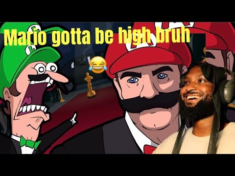 Mario Saves Hollywood (Super Mario Bros. parody) REACTION! - YouTube