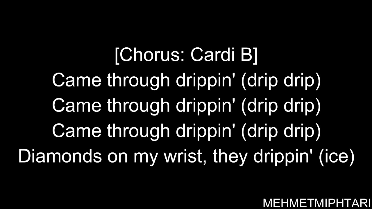 Cardi B - Drip ft. MIGOS (LYRICS) - YouTube