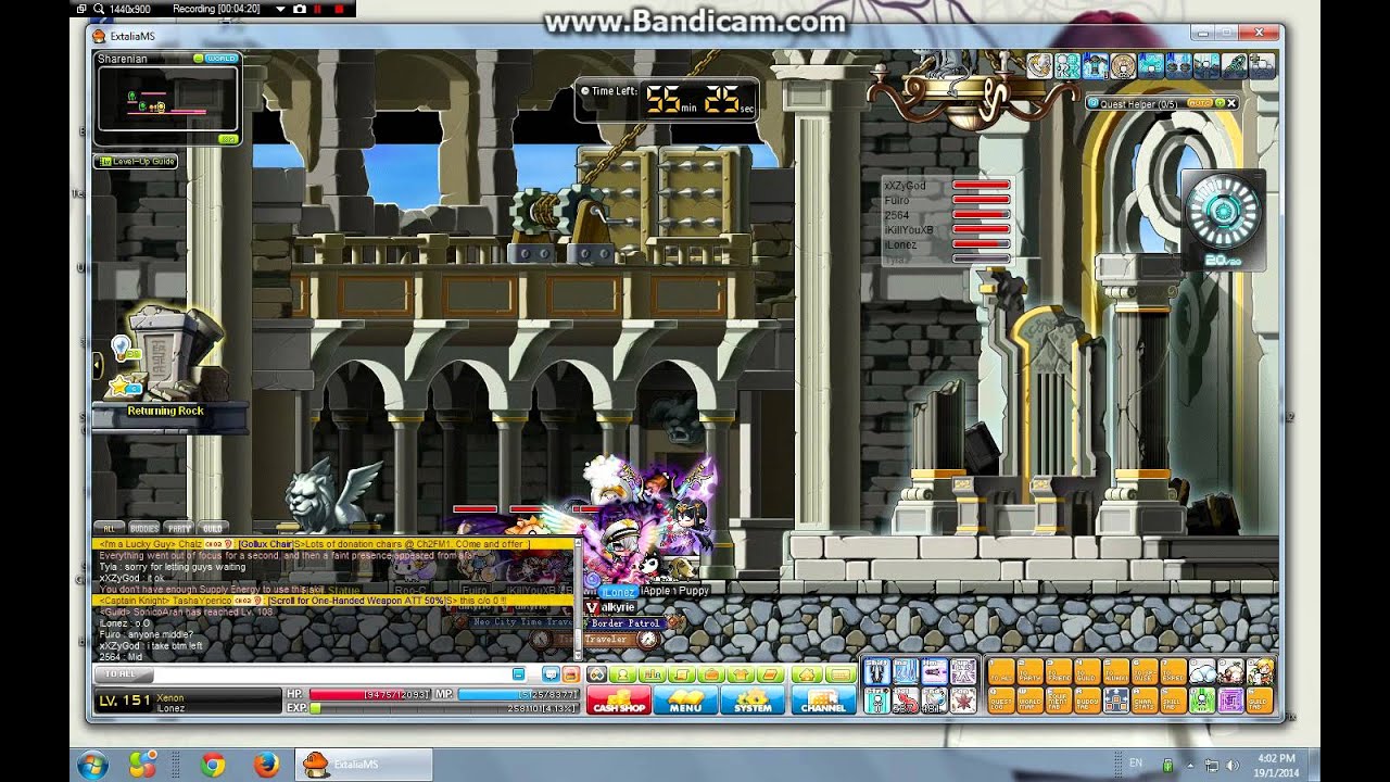 MapleStory Xenon Adventure Part 9 Perion Guild Party Quest 2/2 - YouTube