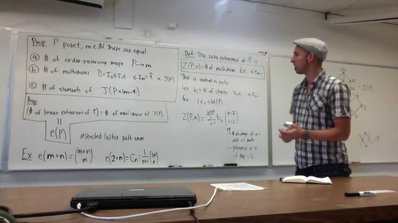 Lecture 24 . Enumerative Combinatorics (Federico Ardila) - YouTube