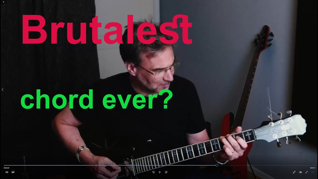 Progressive rock guitar: An un-characteristically aggressive chord ...