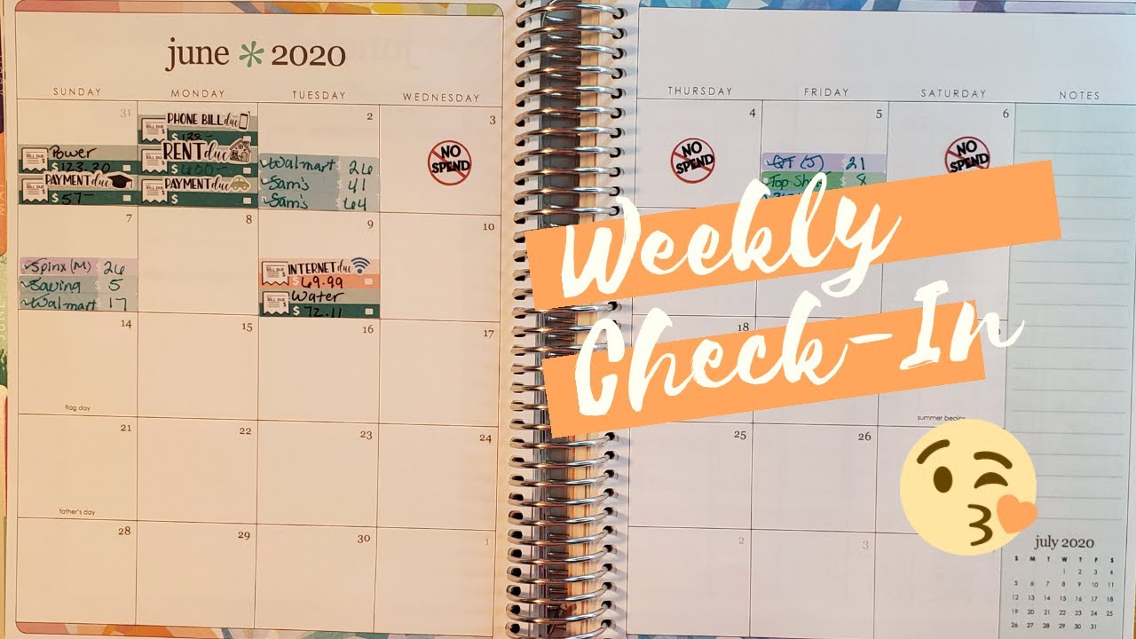 Week 2 Check In for June|| Budgeting|| 2020 - YouTube