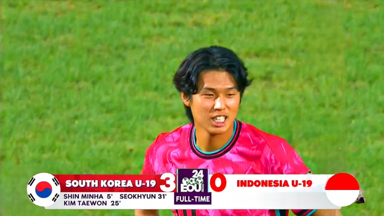 FULL HIGHLIGHT INDONESIA U-19 VS KOREA SELATAN U-19 !! SEOUL EOU CUP 2024 U-19 | Fans Camera ...