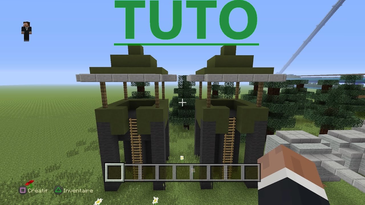 TUTO: Comment construire une tour de sniper militaire [Minecraft] - YouTube