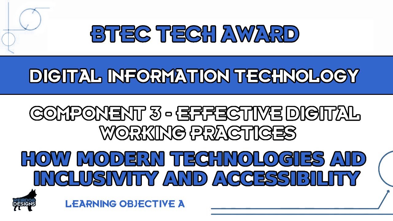 BTEC DIT - Learning Aim A2 - Part 4 - How modern technologies aid ...