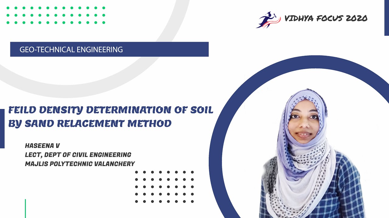 Field Density Determination of Soil by Sand Replacement Method(Module 1 ...