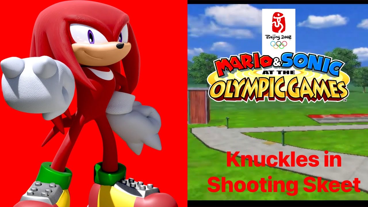 Mario & Sonic at the Olympic Games Knuckles in Shooting Skeet - YouTube