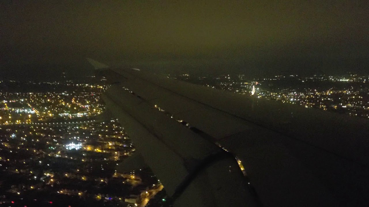 JetBlue Boston Celtics A320 Landing In Heavy Rain Storm at Newark EWR ...