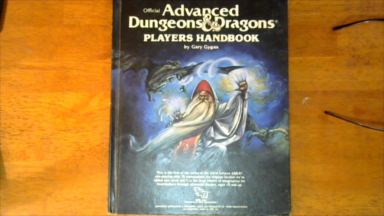 1st Edition AD&D Player's Handbook - YouTube
