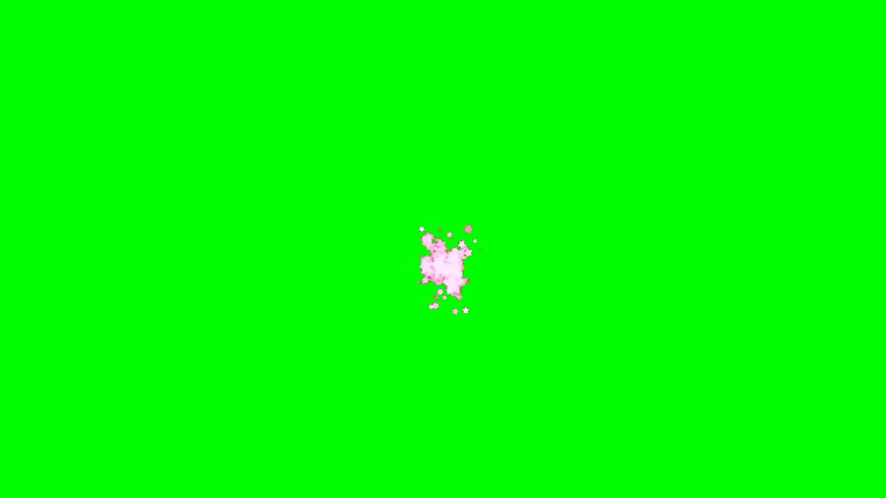 pink star on green screen - YouTube