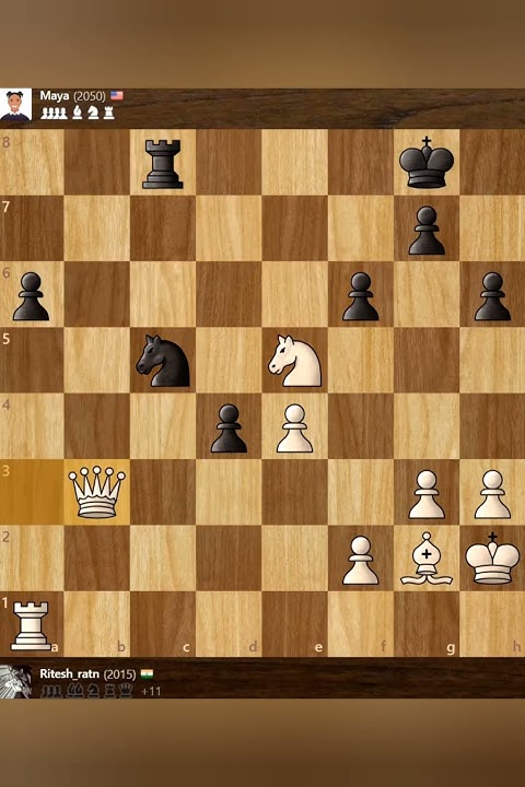 I DEFEATED chess.com bot Maya (2050) || 100+ move game #chess #chessgame - YouTube