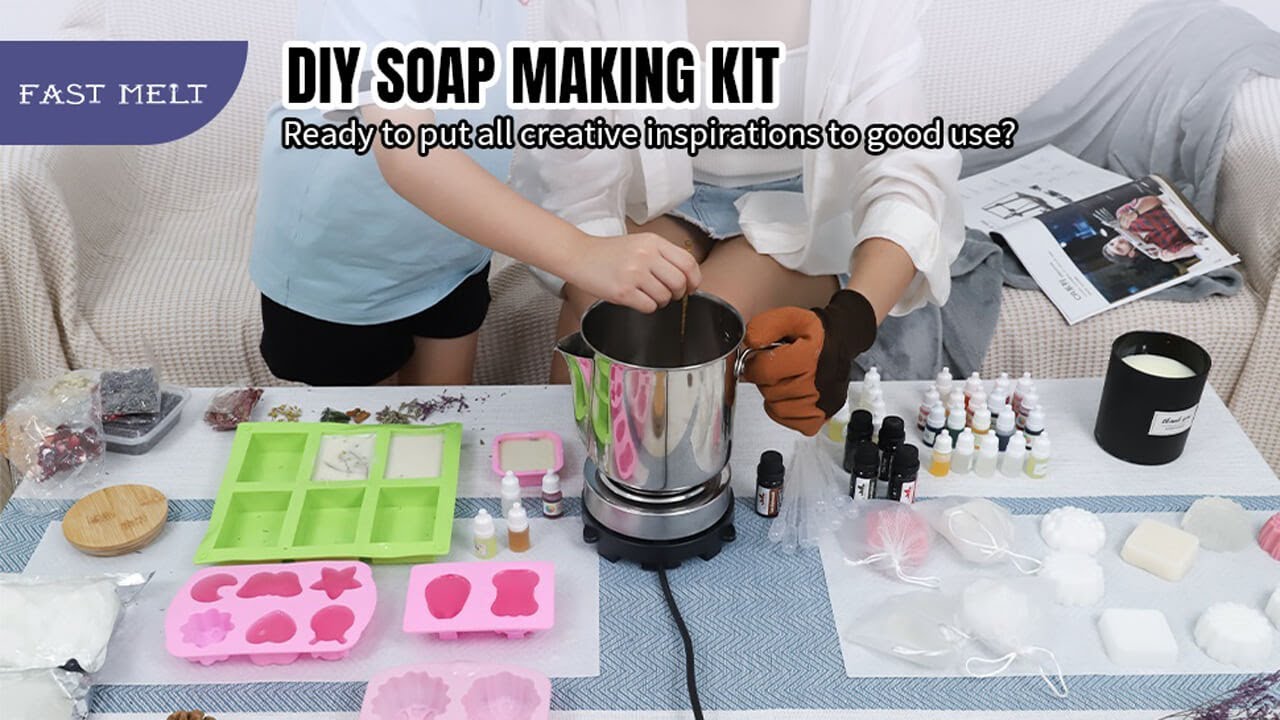 Fast METL Soap Making Kit with Electronic Hot Plate - YouTube