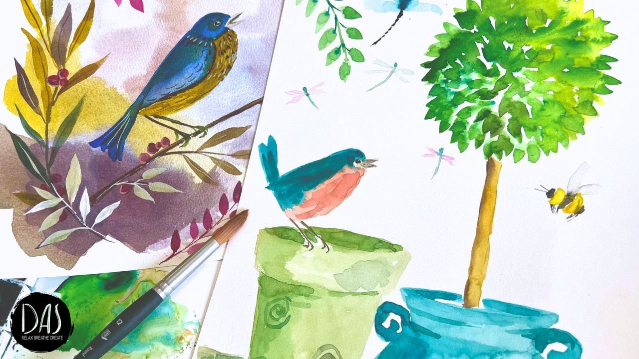 Beginners Watercolor Tutorials | Diane Antone Studio