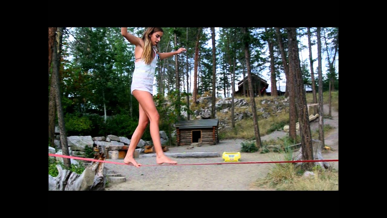 Slackline Competitor Fail - YouTube