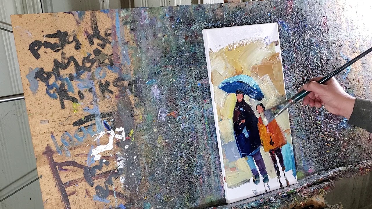 Figures Oil Painting - Loose Style Approach - YouTube