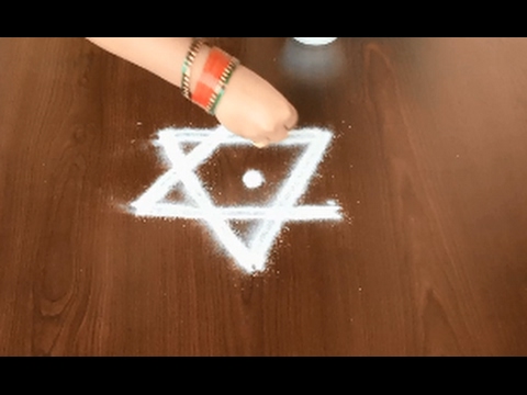 star rangoli designs | easy star kolam designs | freehand rangoli ...