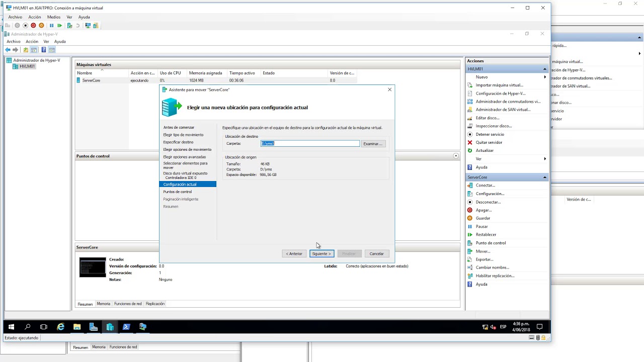 Migración en vivo con Shared Nothing Live Migration de Hyper-V - YouTube