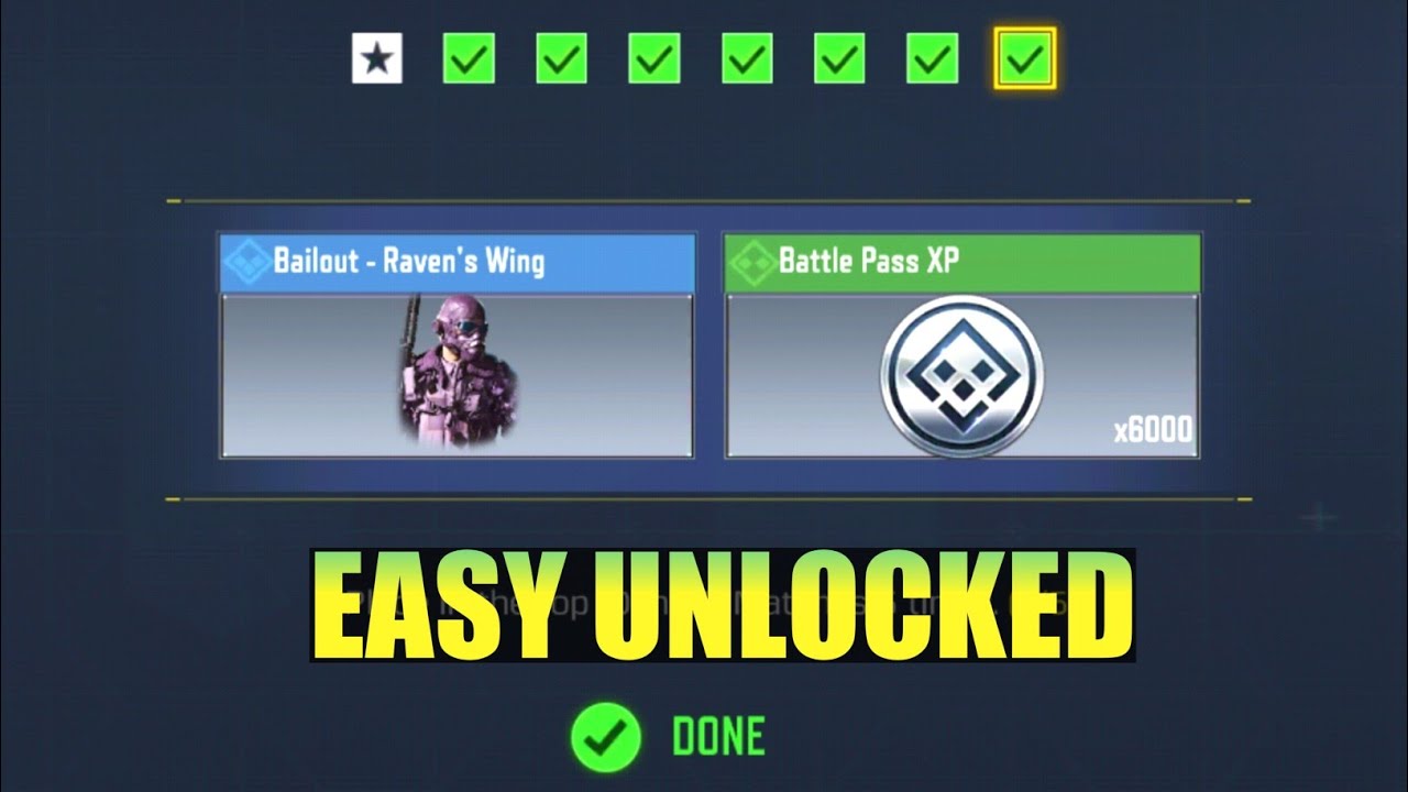 HOW TO GET UNLOCK Bailout - Raven's Wing in COD Mobile | Survival of ...