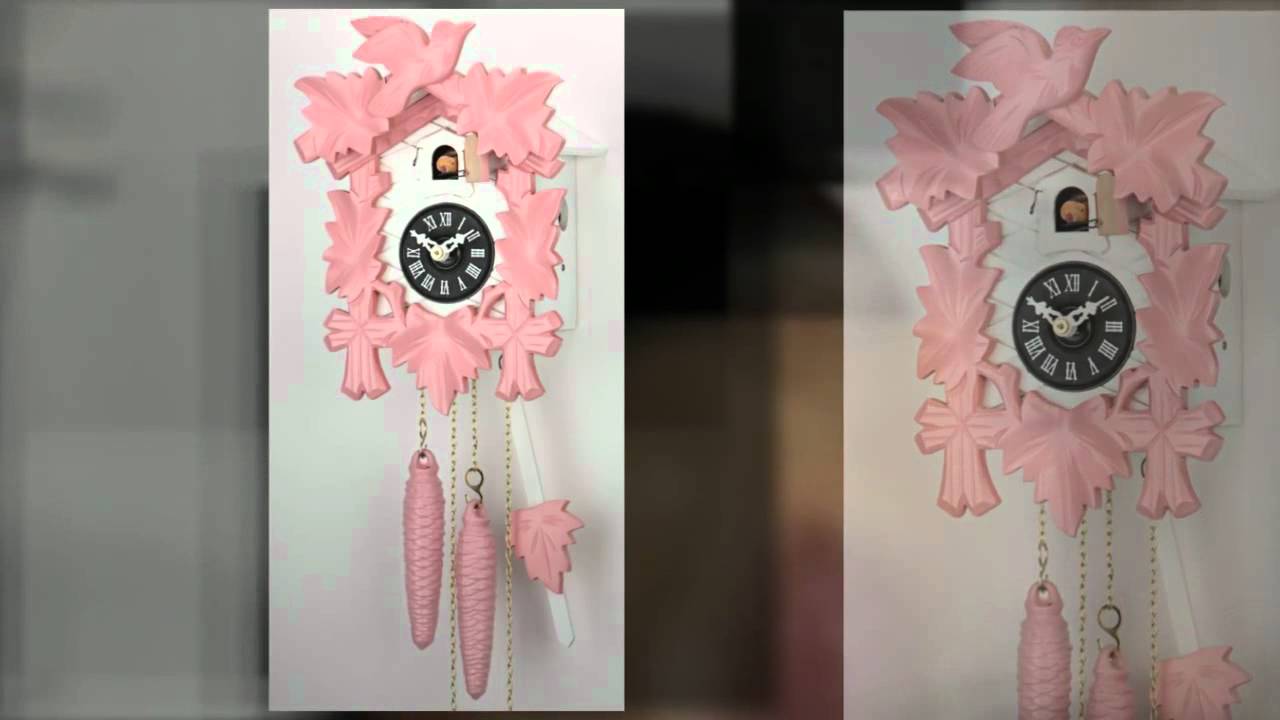 Pink Cuckoo Clock Handmade from Black Forest Germany - YouTube