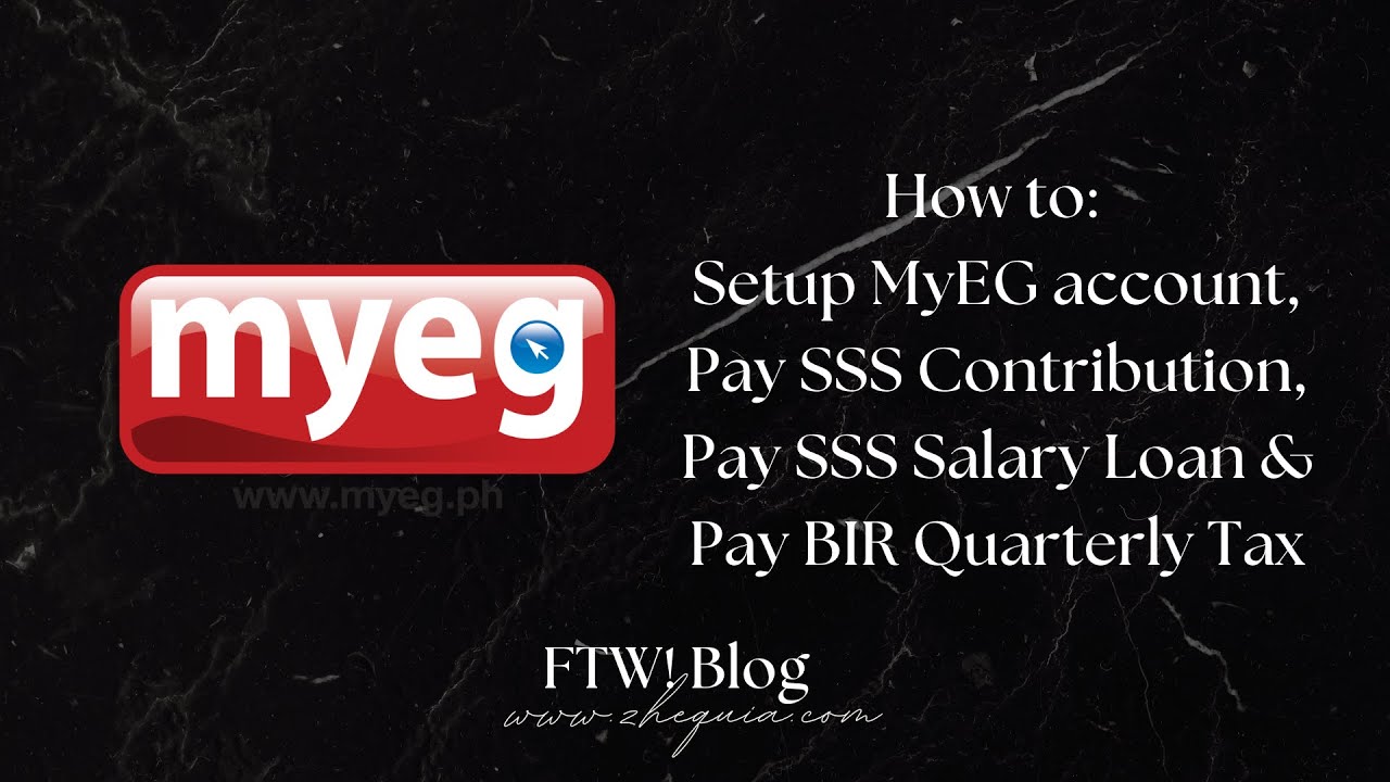 How to Use MyEG for SSS and BIR Payments - YouTube