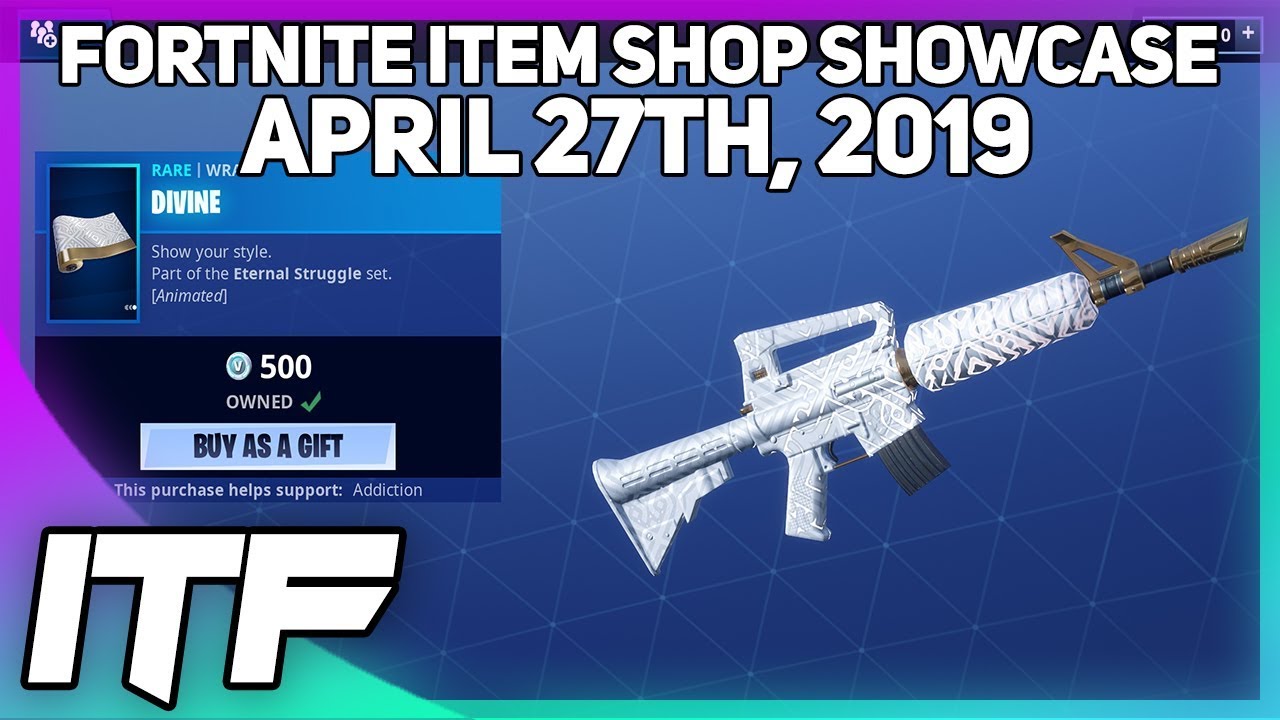 Fortnite Item Shop *NEW* DIVINE WRAP! [April 27th, 2019] (Fortnite ...