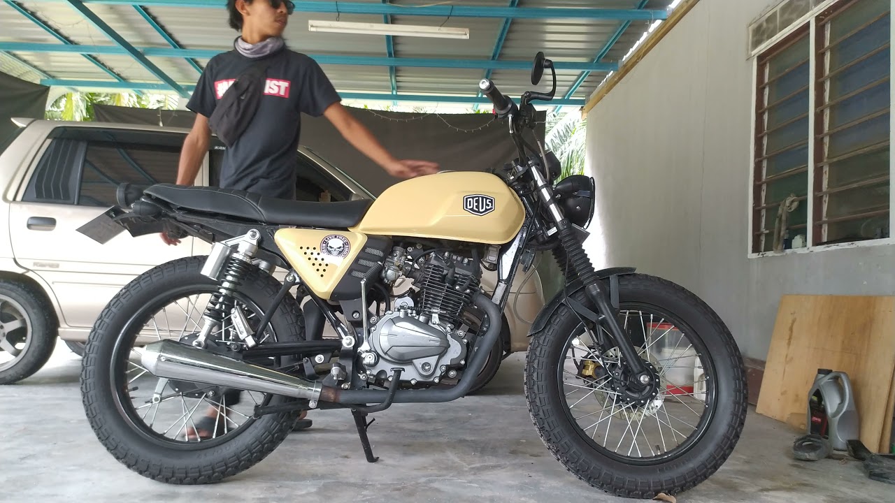 KEEWAY 152 exhaust sound | tracker style - YouTube