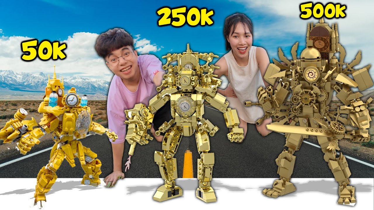 THẮNG TÊ TÊ HẰNG NGA SOLO SỰ KHÁC BIỆT LEGO 50K VỚI LEGO 500K TITAN ...