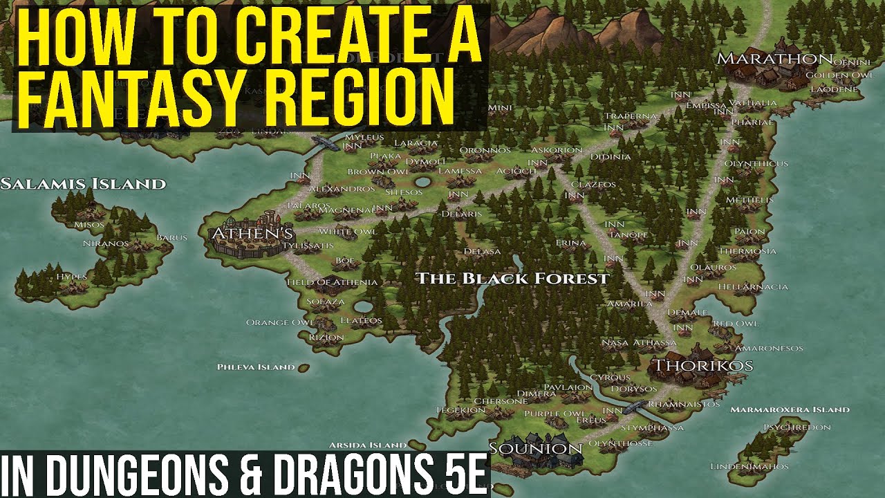 Creating a Fantasy Region in Dungeons & Dragons - YouTube