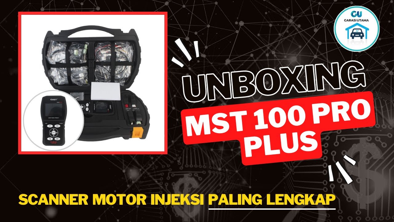 UNBOXING MST100 PRO PLUS ZEUS SCANNER INJEKSI MOTOR UNIVERSAL PALING ...