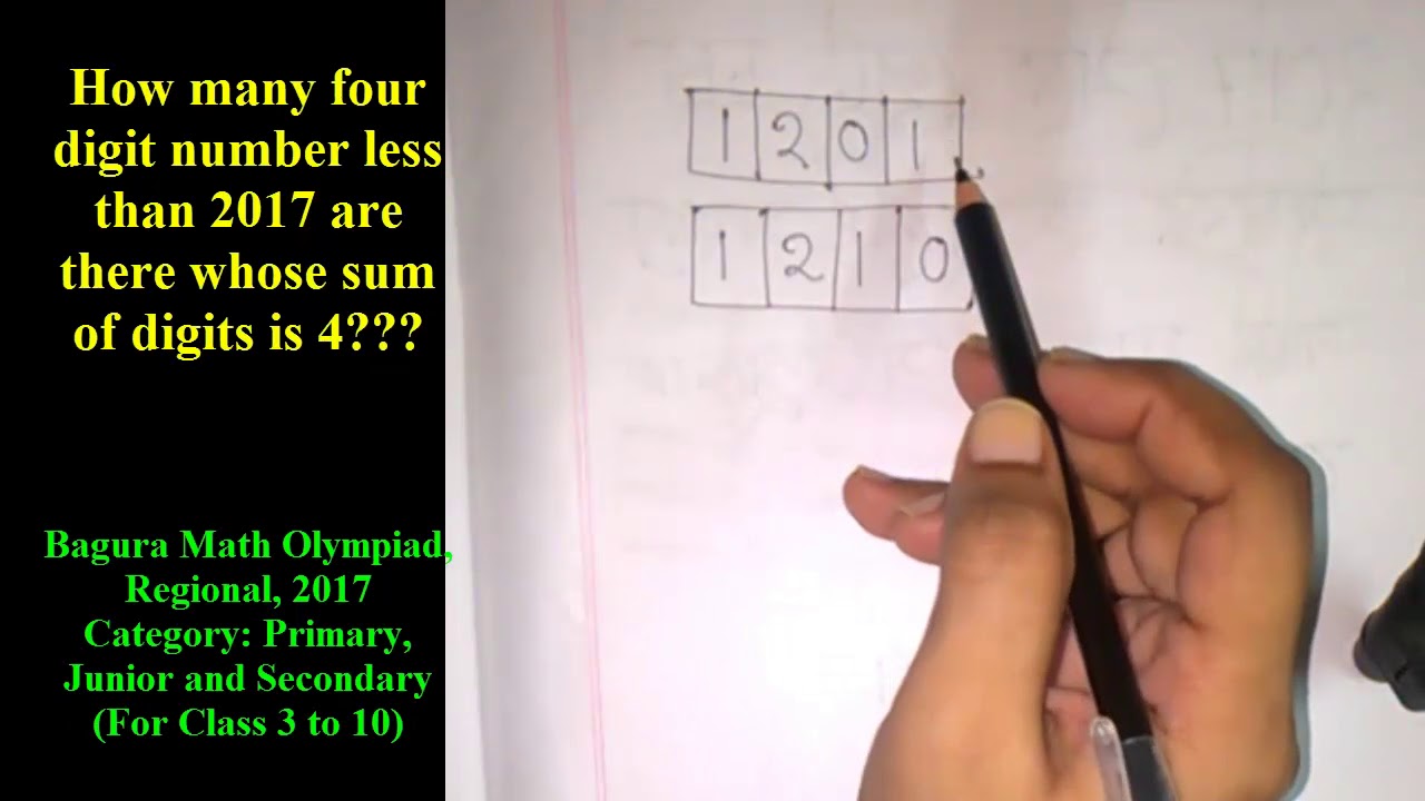 (Q.41) BDMO Question Solution, Regional, 2017 || Combinatorics ...