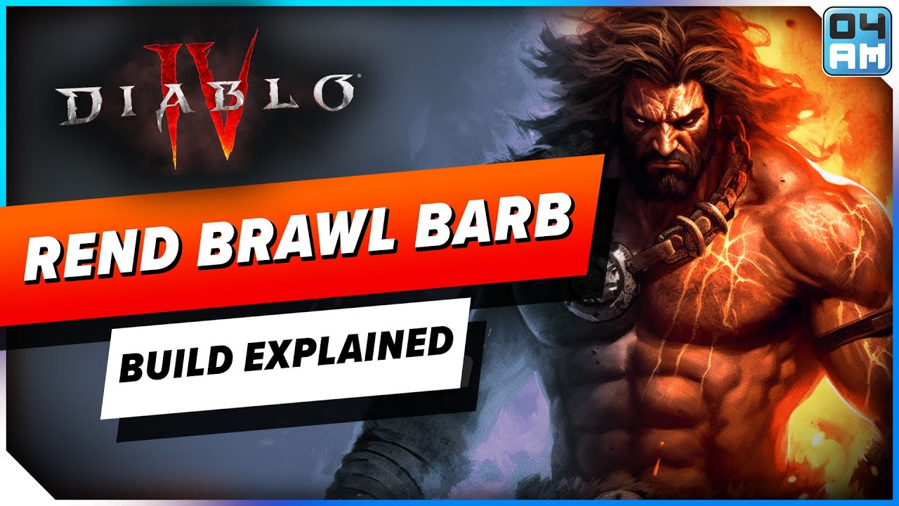 Diablo 4 INSANE Damage Barbarian Build Explained - Brutal Rend & Brawl ...