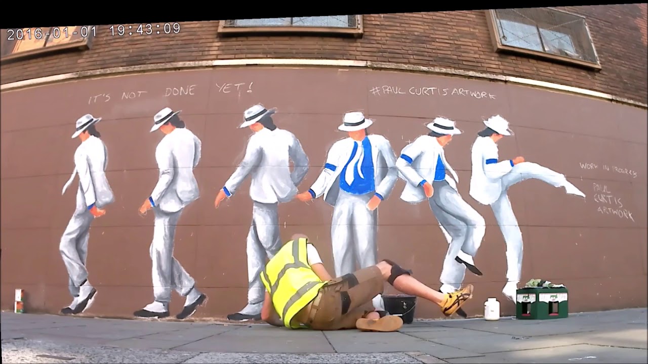 Smooth Criminal Mural by Liverpool Artist, Paul Curtis Artwork - YouTube